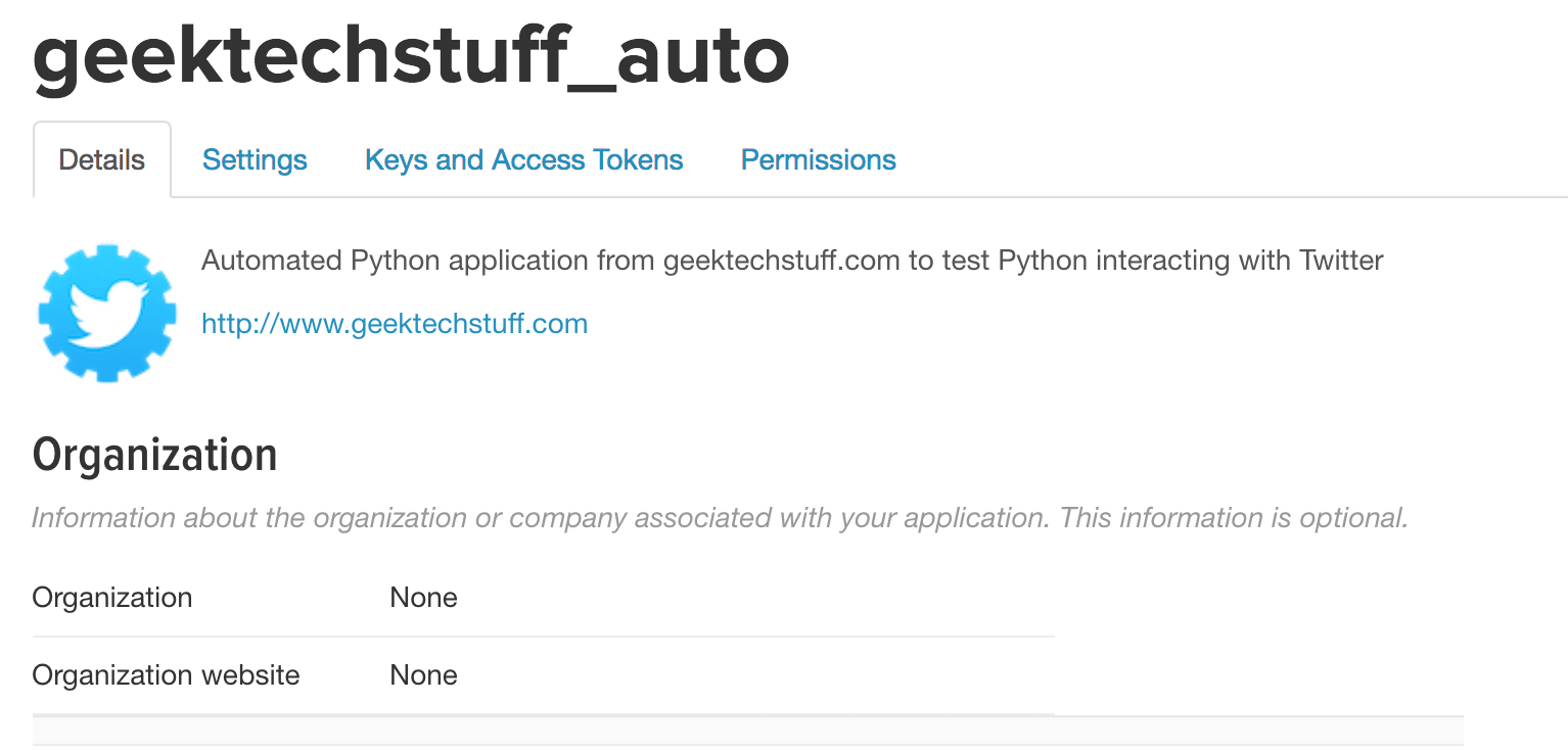 Twitter and Python – GeekTechStuff