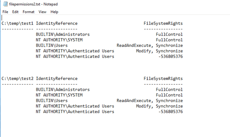 Reporting On Folder Permissions (PowerShell) – GeekTechStuff