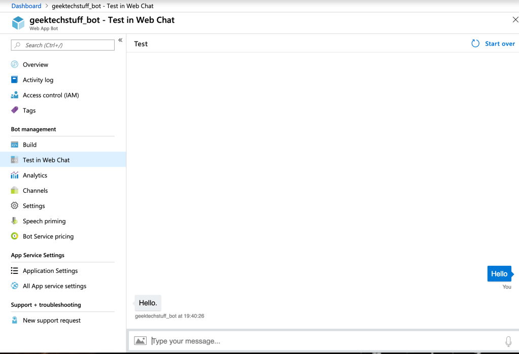 Creating An Azure Q&A / FAQ Chat Bot – GeekTechStuff