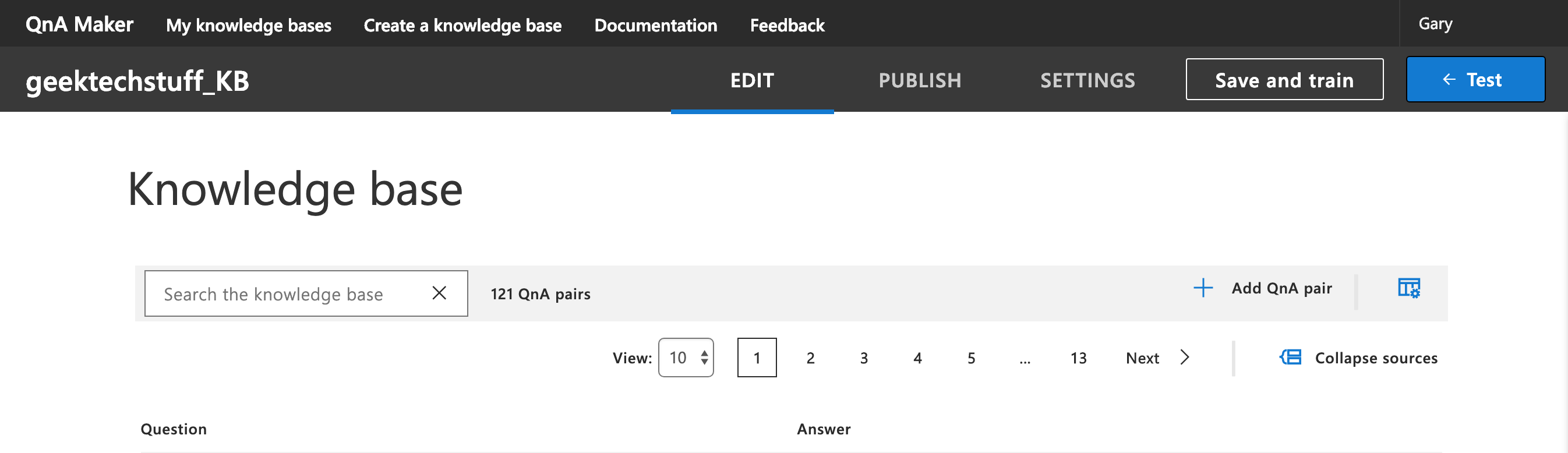 Creating An Azure Q&A / FAQ Chat Bot – GeekTechStuff