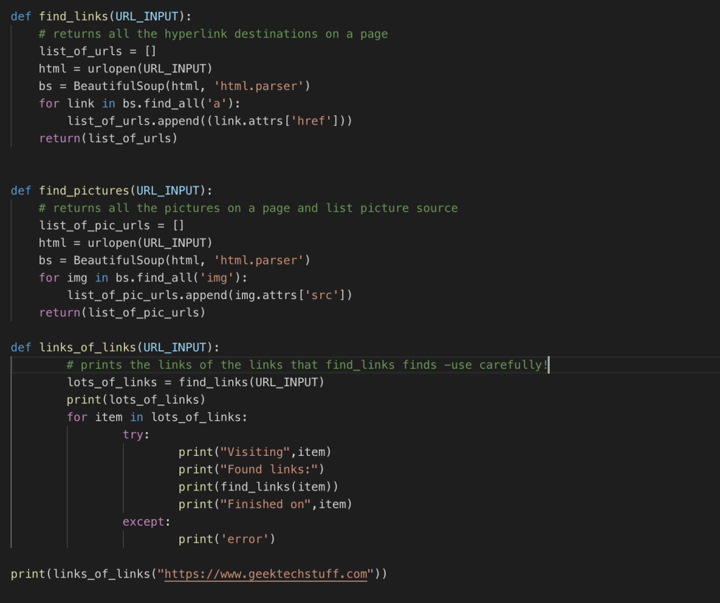 Web Scraping Part 2 (Python) – GeekTechStuff