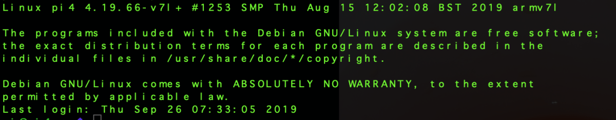 SSH Banner Text (Raspbian) – GeekTechStuff