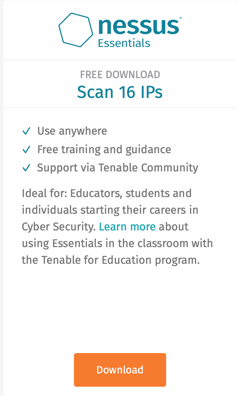 Nessus Essentials – Vulnerability Assessment: Installing Nessus ...