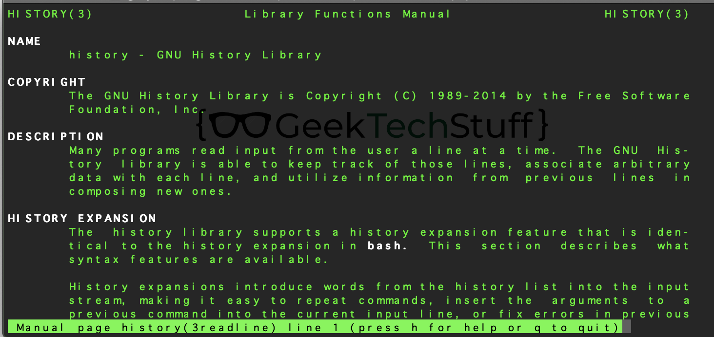 The Power Of History (Linux) – GeekTechStuff