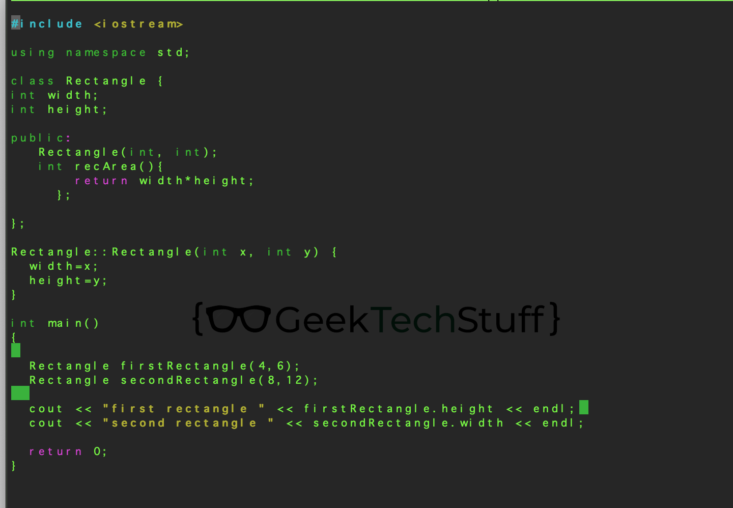 Learning C++: Public, Private and More Class – GeekTechStuff