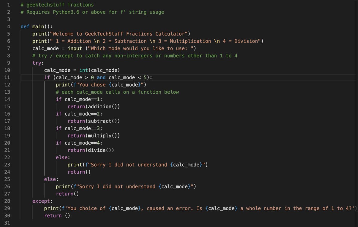 Tackling Fractions With Python – GeekTechStuff