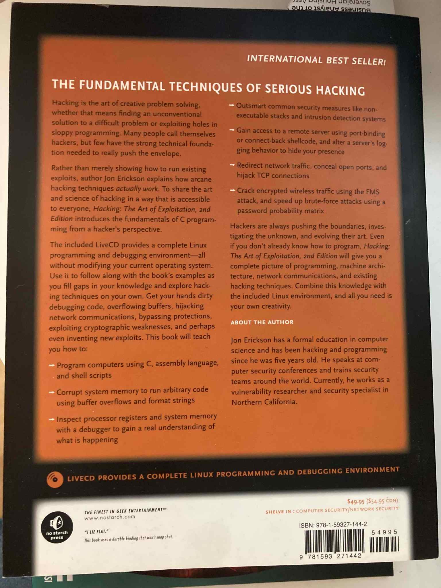 Hacking: The Art of Exploitation – Book Review (Security) – GeekTechStuff