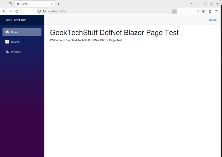 ASP.Net / Blazor via Docker – GeekTechStuff
