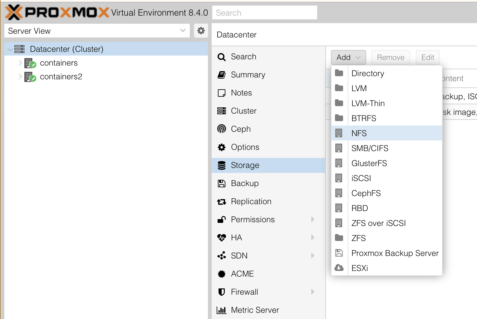 Proxmox: Adding A Share – GeekTechStuff